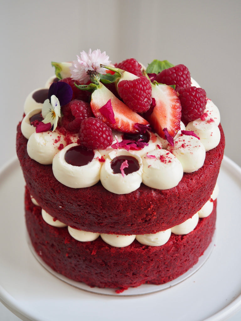 Red Velvet Raspberry Cake – Loveit Cakes